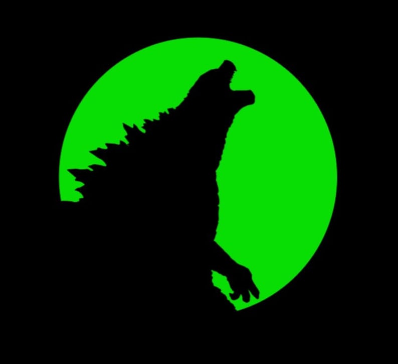 Godzilla Roaring ! Vinyl Decal , Permanent, Removable, Holographic ...