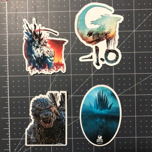 Godzilla Minus One Movie, Godzilla -1, Waterproof/uv Stickers Multi ...