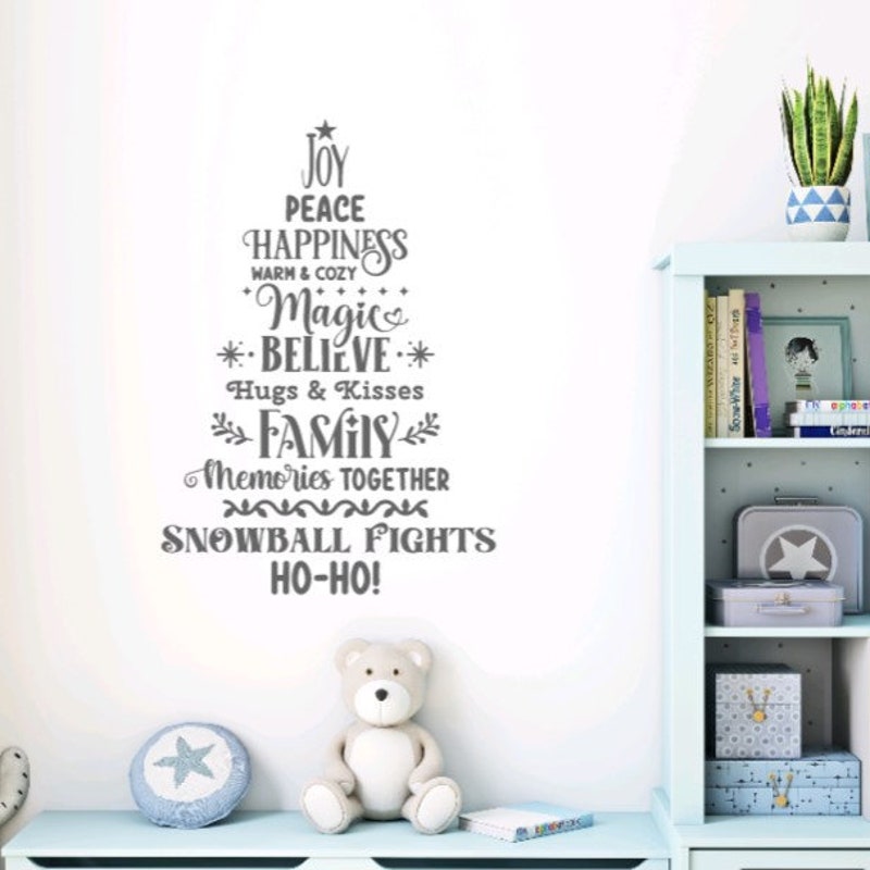 Christmas Word Tree - Etsy
