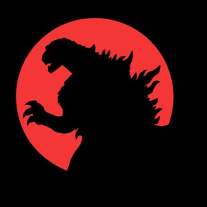 Godzilla Vinyl Decal , Iron-on, Heat Transfer, Multi Colours Kaiju Car ...