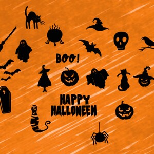 Halloween Fun Decal Set , Window Vinyl Decals, Removable, Window Cling ...