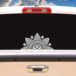 Mandala Design Decal, Removable, Permanent Boho Wall Decor, for Car ...
