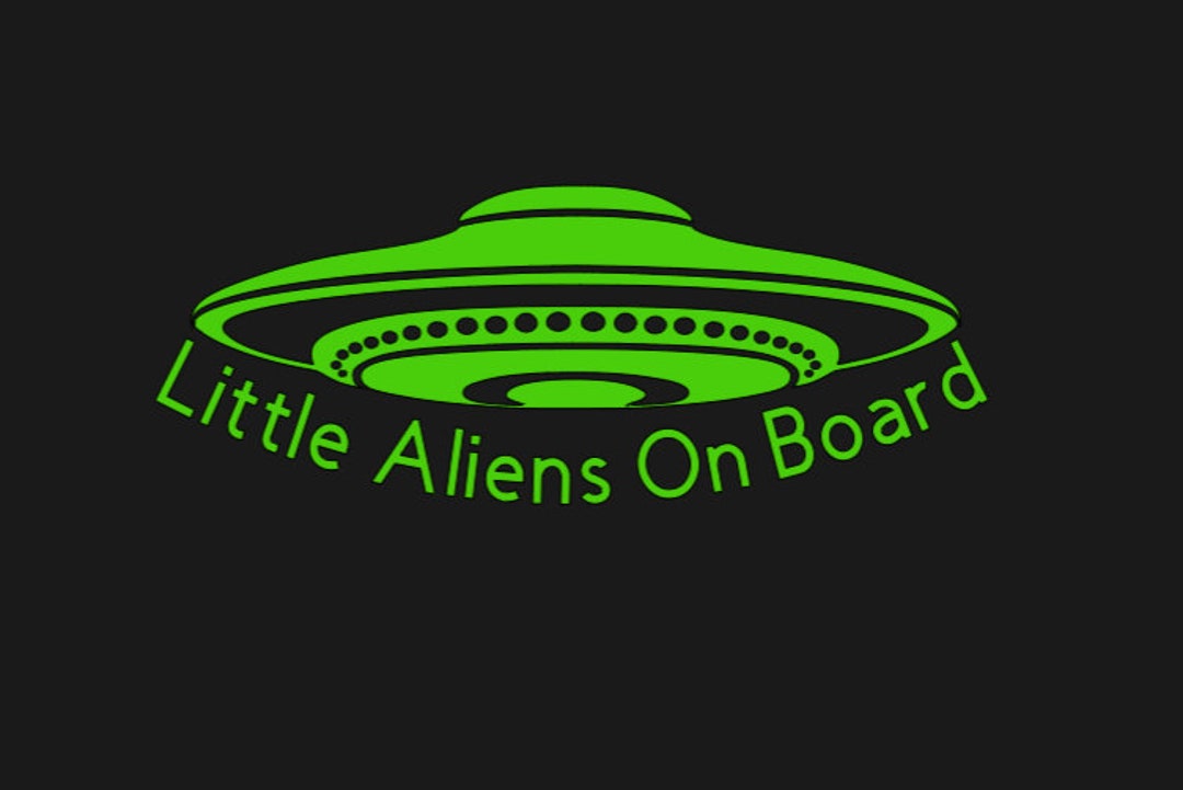 Little Aliens on Board Vinyl Decal Aliens Sticker Adhesive Vinyl for ...