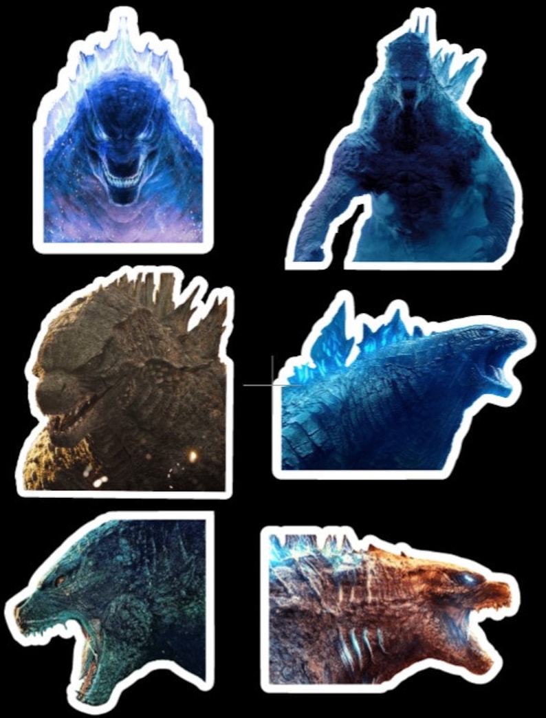 Godzilla Movie Waterproof Stickers Decals Multi Colours Large - Etsy