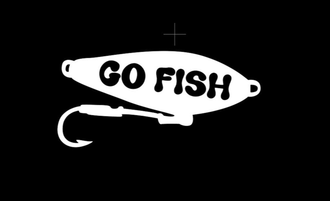 GO FISH - Vinyl Decal, Iron-on, for Truck RV Boat Trailer Window Bumper ...