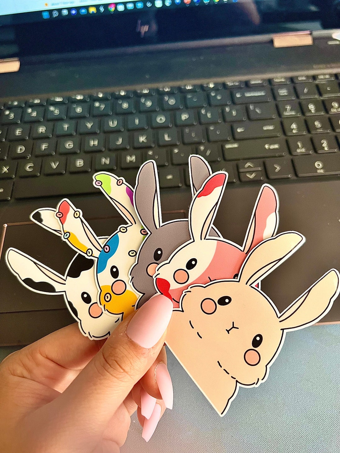 Bunny Sticker/peepers/peeper Stickers/bunny Sticker Pack/bunny Art ...