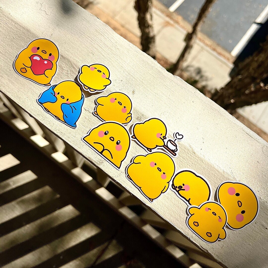 10 PCS Duck Sticker Pack/duck Stickers/vinyl Stickers/water Bottle ...
