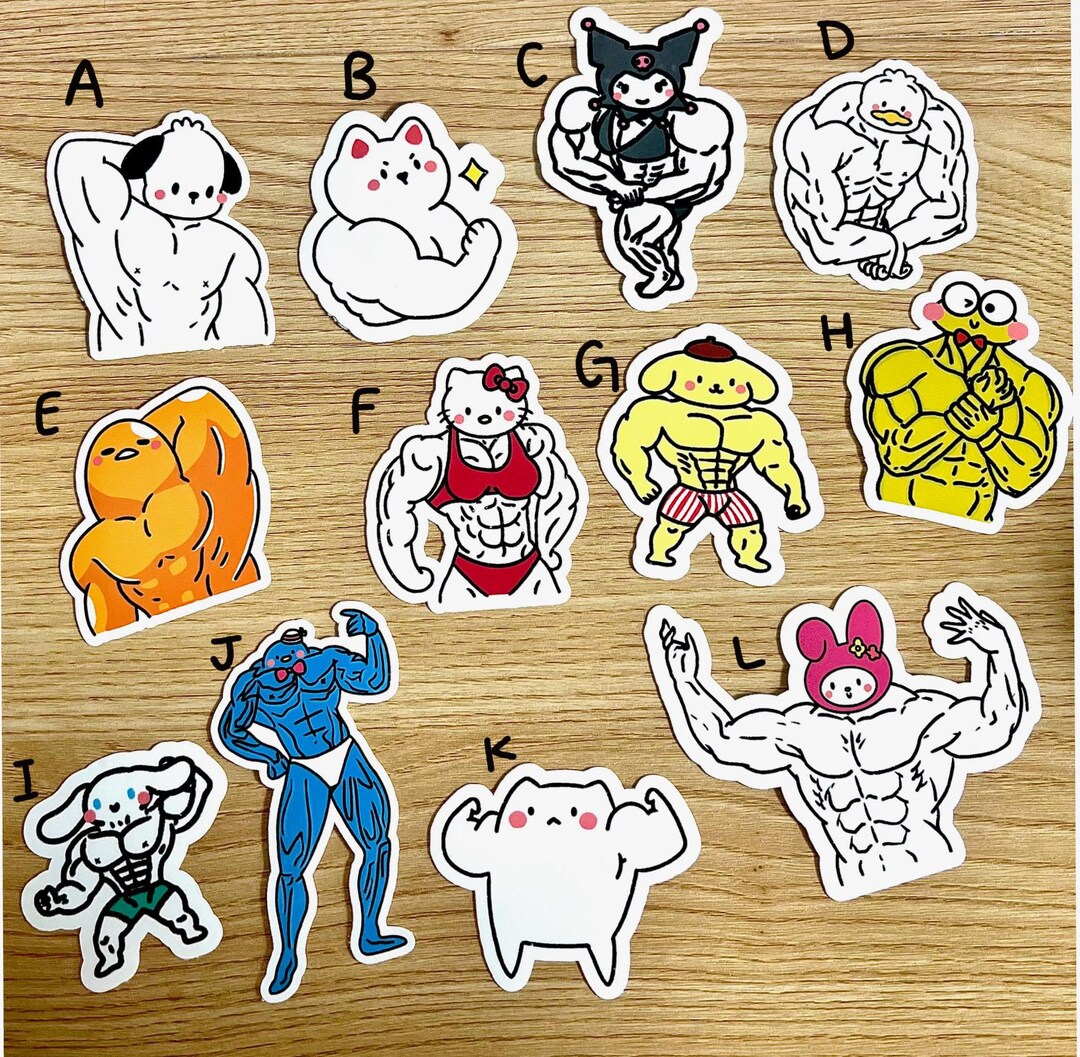 Gym Stickers/muscle Mommy/muscle Daddy/weatherproof/fitness Sticker ...