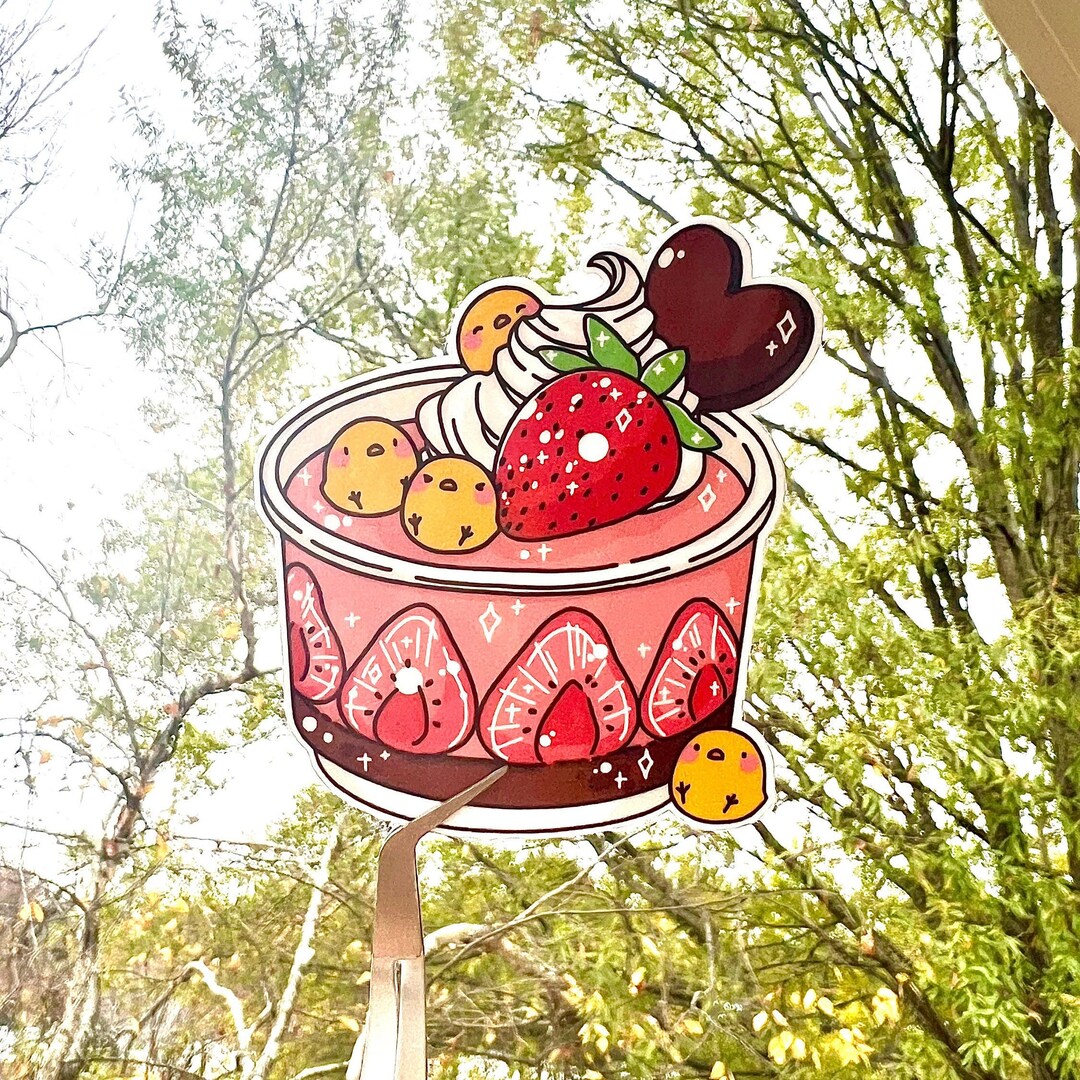 Strawberry Shortcake Sticker/strawberry Sticker/ducks Stickers/food ...
