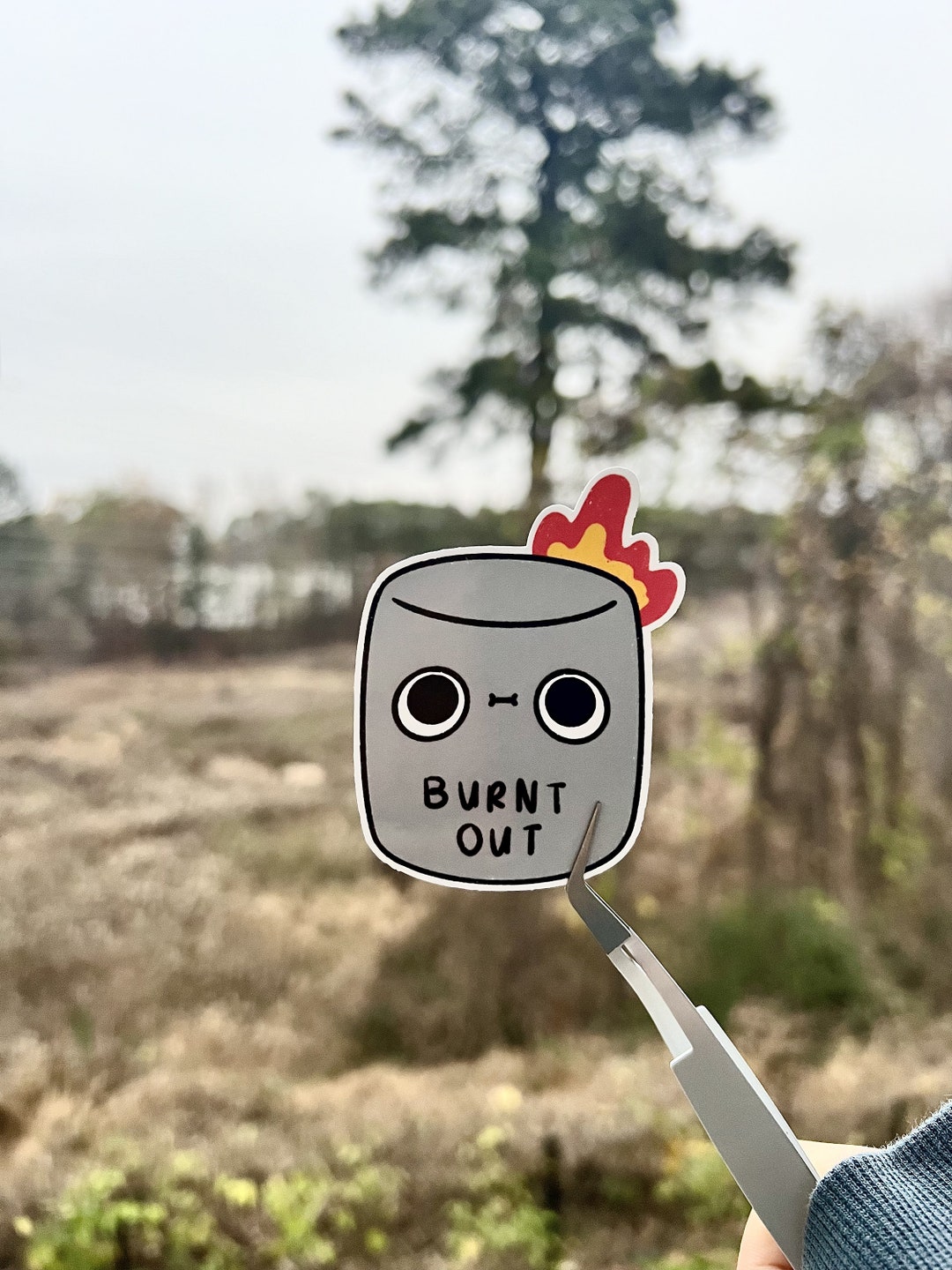 Marshmallows/marshmallow Sticker/burnt Out Sticker/no Energy ...