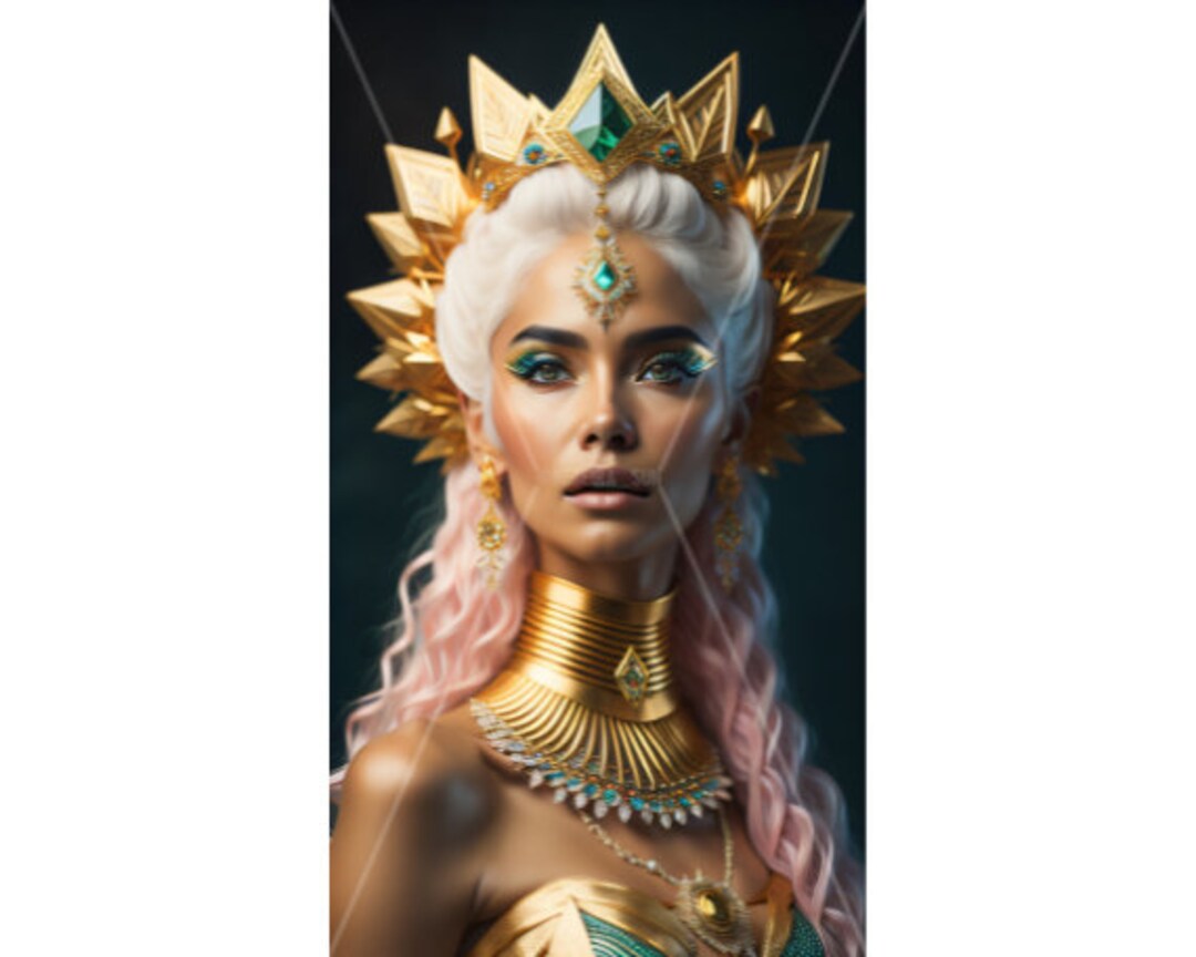 Digital Download- Goddess With a Crown Art - Queen Printable Art ...