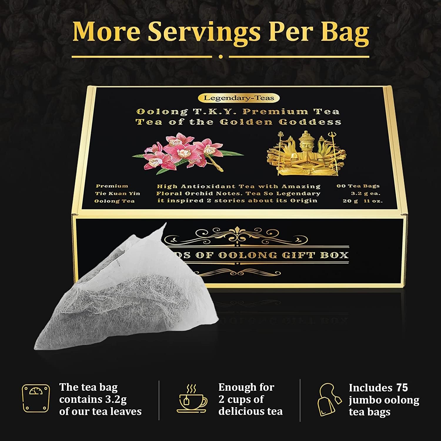 Oolong T.K.Y. Tea 75 Pack Gift Box Legendary-teas 'origins of Oolong ...