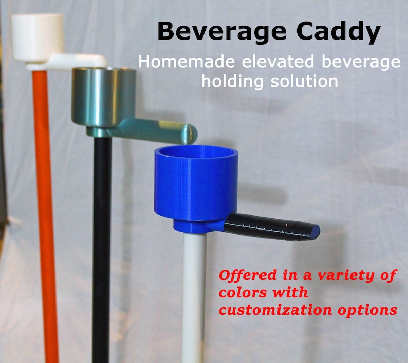Beverage Caddy || 3D Printed Elevated Beverage Holder || 3 Ft || 12 Oz ...