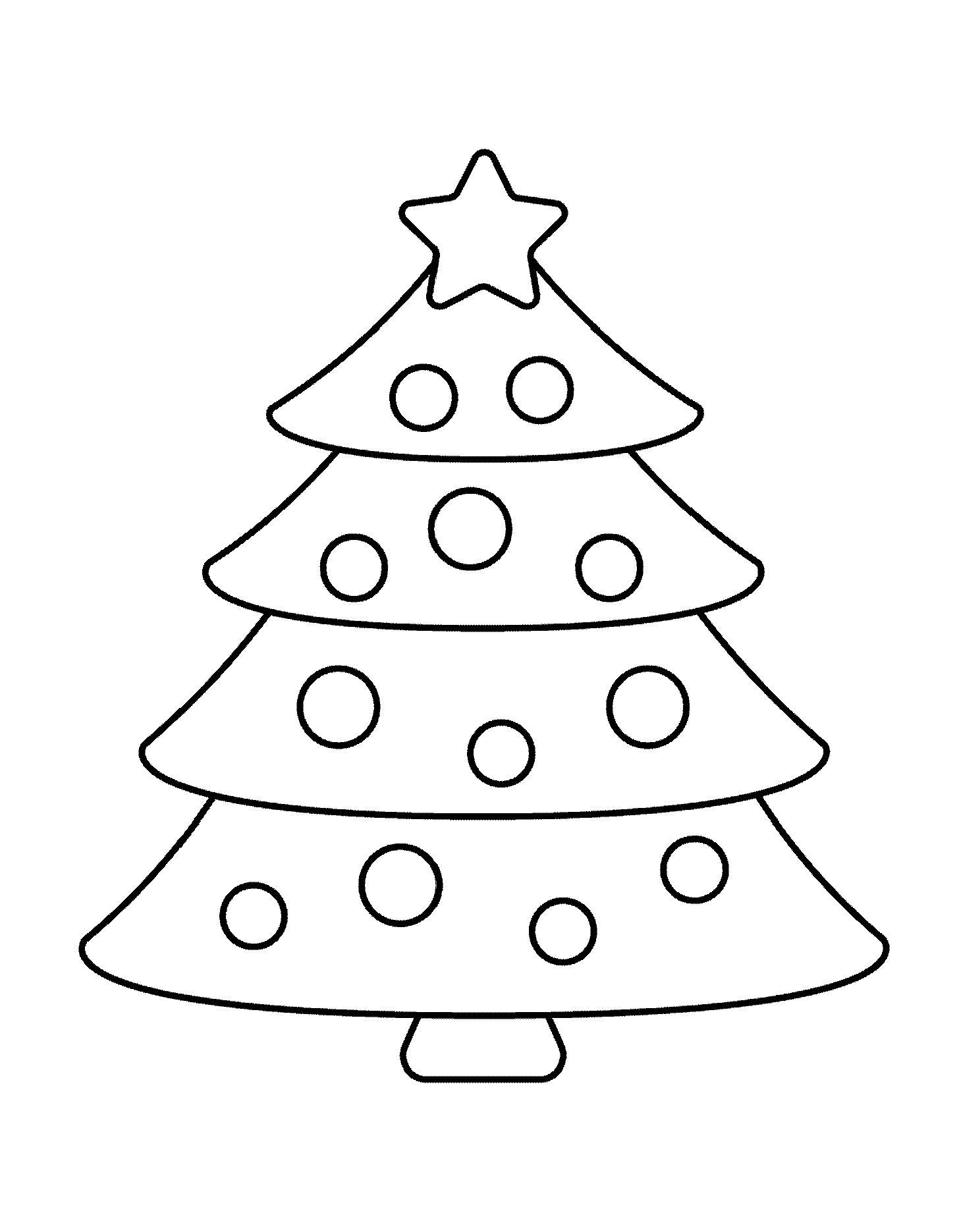Christmas Tree Coloring Printable Christmas Tree Coloring Printable