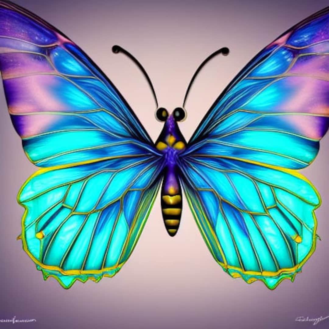 Butterfly Print, Digital Art, Instant Download, Printable, Wall Art ...