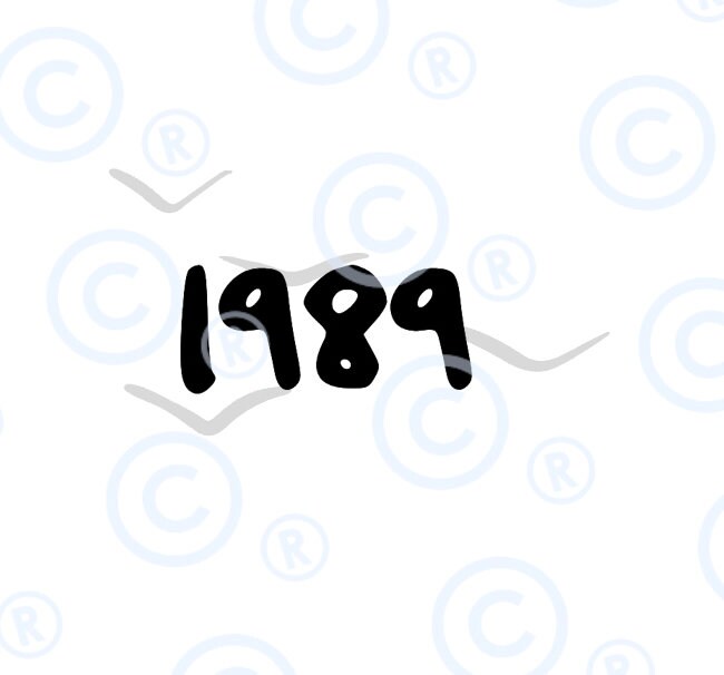 1989 SVG File - Etsy