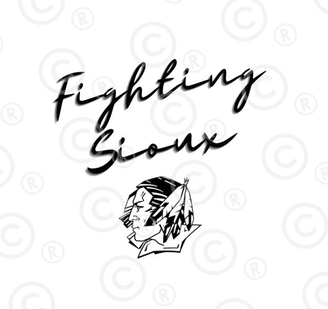 Cursive Fighting Sioux SVG und PNG-Dateien - Etsy Österreich