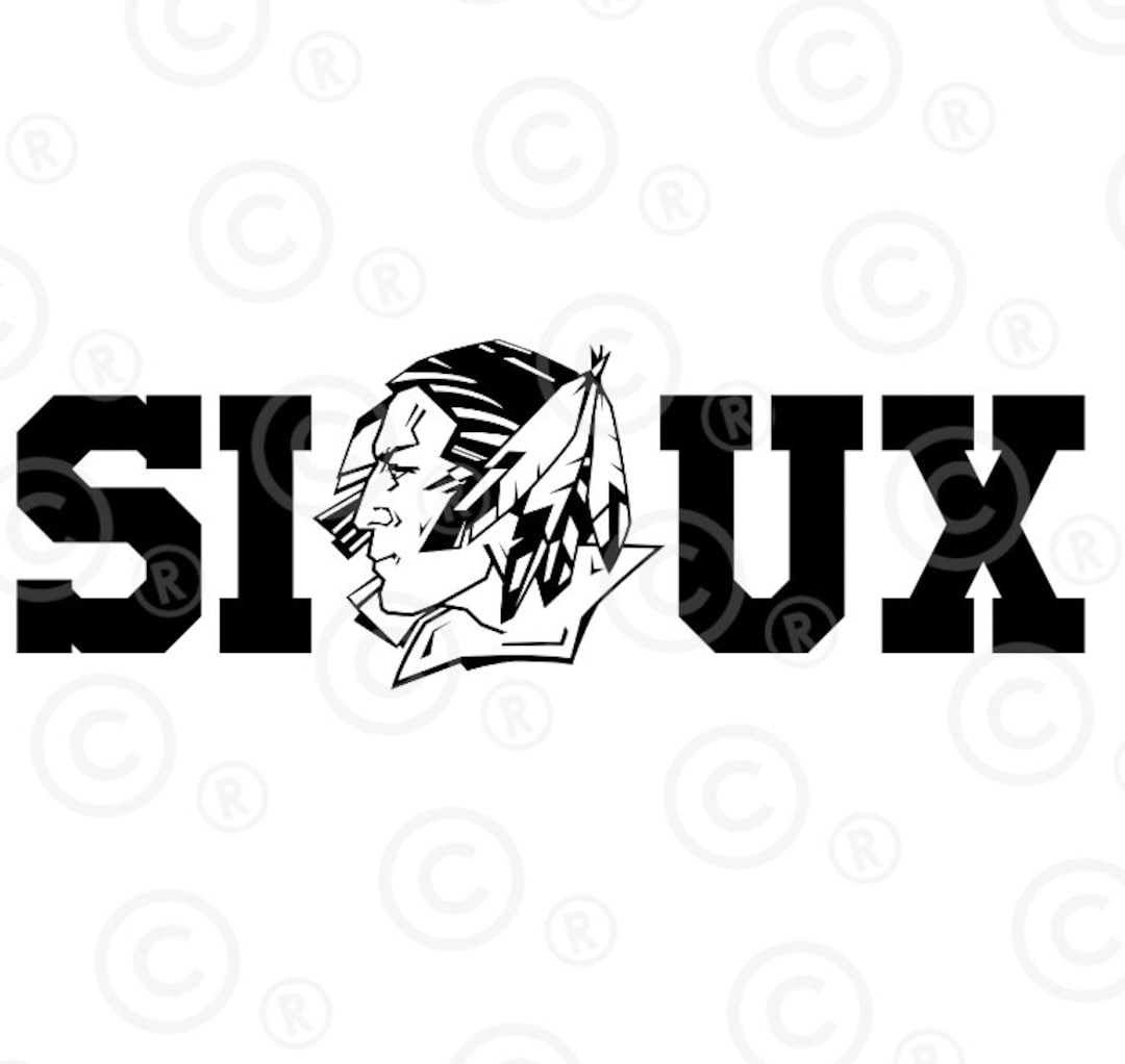 UND Fighting Sioux Old Sioux Head SVG and PNG Files - Etsy
