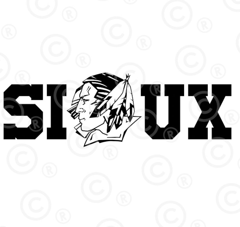 UND Fighting Sioux Old Sioux Head SVG and PNG Files - Etsy