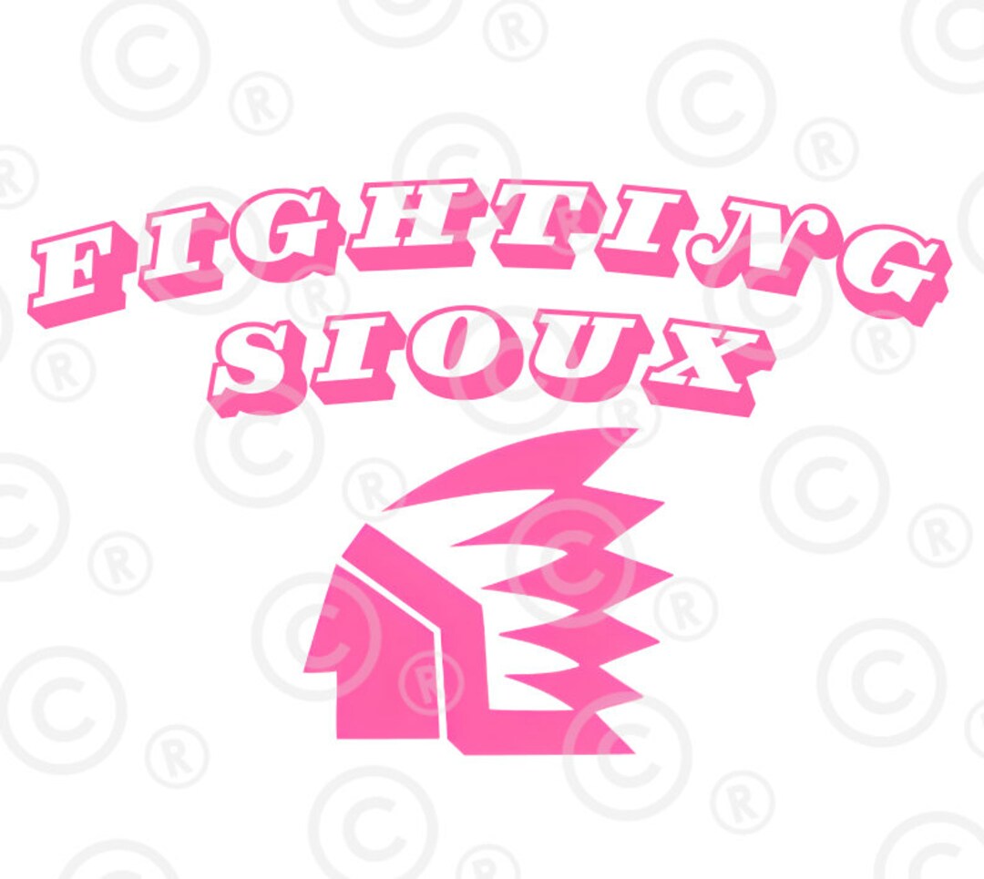 Pink Fighting Sioux PNG and SVG Files - Etsy