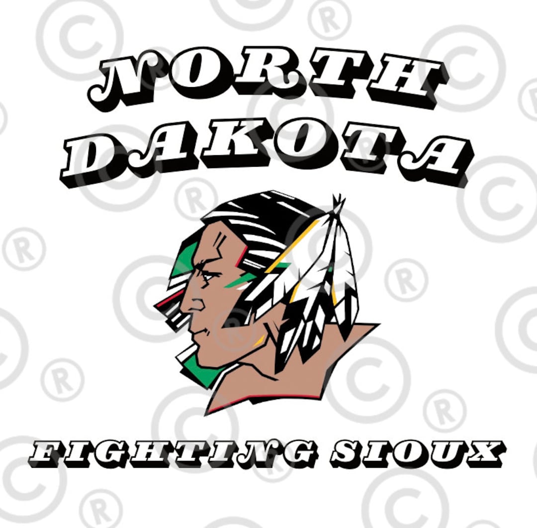 Colored North Dakota Fighting Sioux SVG PNG Files - Etsy