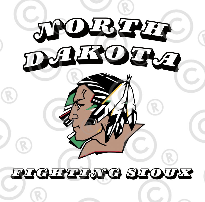 Colored North Dakota Fighting Sioux SVG PNG Files - Etsy