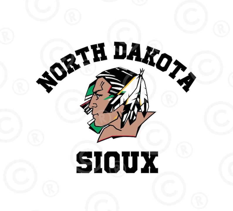 UND North Dakota Sioux, Sioux Head PNG SVG Files - Etsy