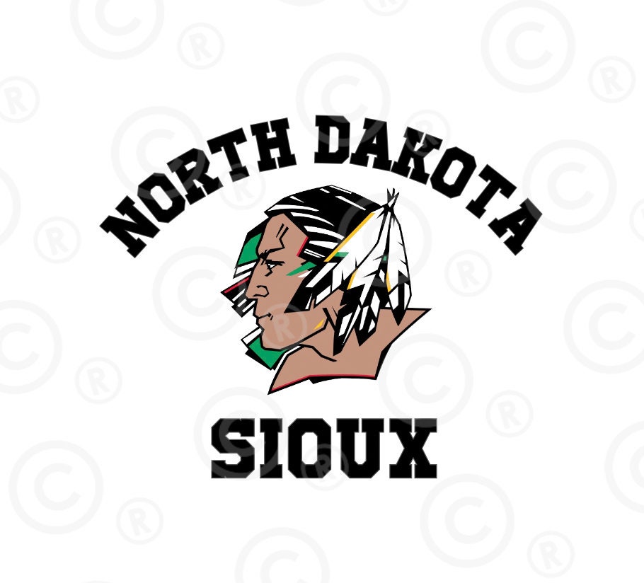 UND North Dakota Sioux, Sioux Head PNG SVG Files - Etsy
