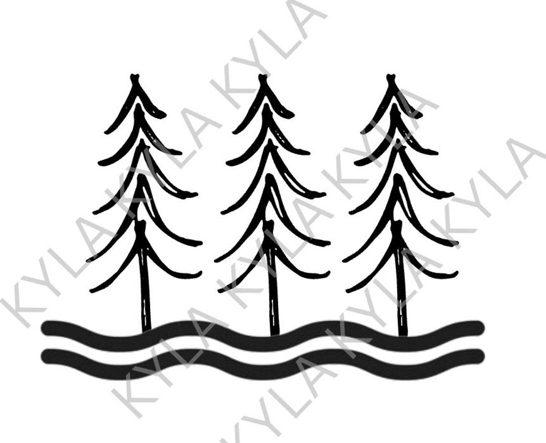 Pine Tree Svg - Etsy