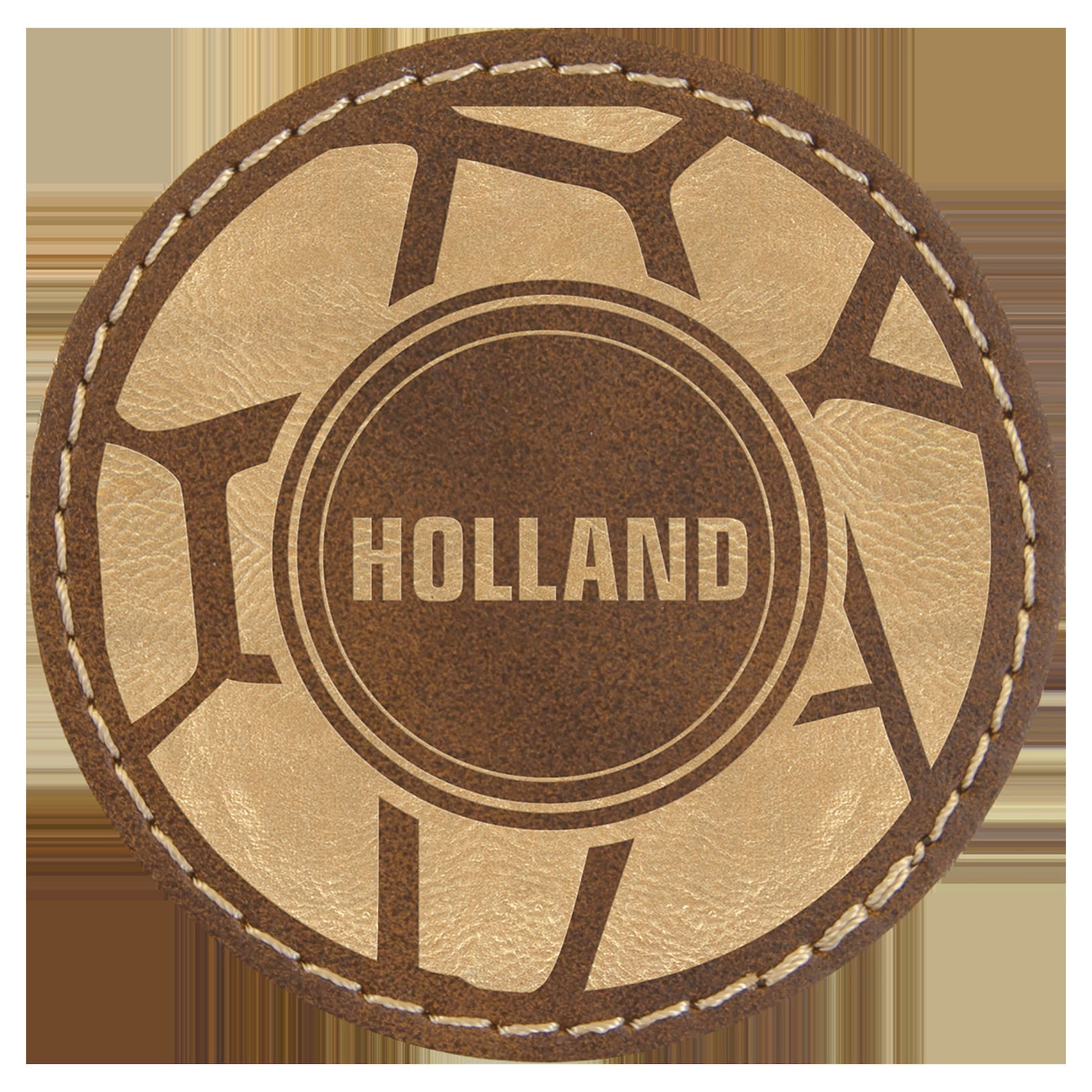 Blank Leather Hat Patches, Round Laserable Leatherette Patch With ...