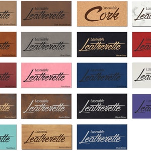 Leather Sheets for Laser Engraving, Laserable Leatherette 12" X 24 ...