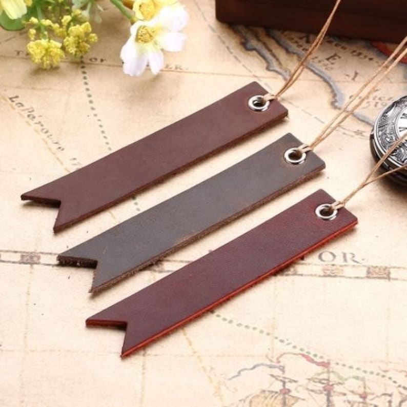 Personalized Premium Leather Bookmarkcustom Bookmark Leather - Etsy