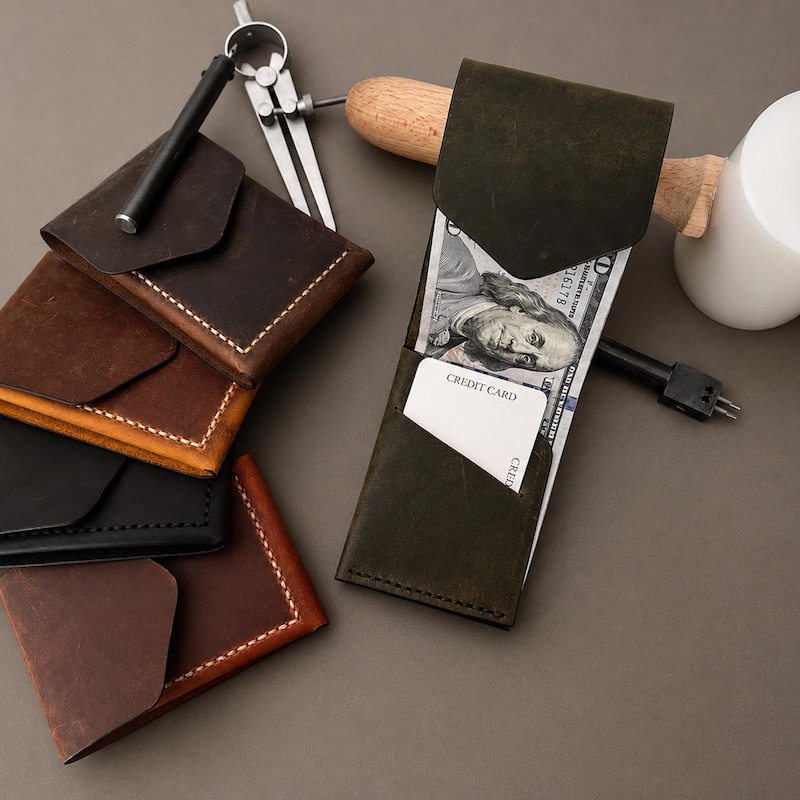 Vertical Mens Wallets - Etsy UK