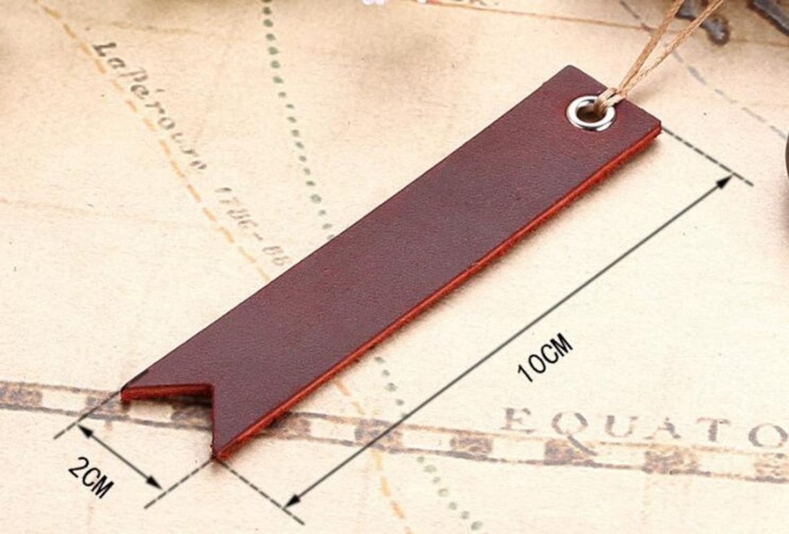 Personalized Premium Leather Bookmarkcustom Bookmark Leather - Etsy