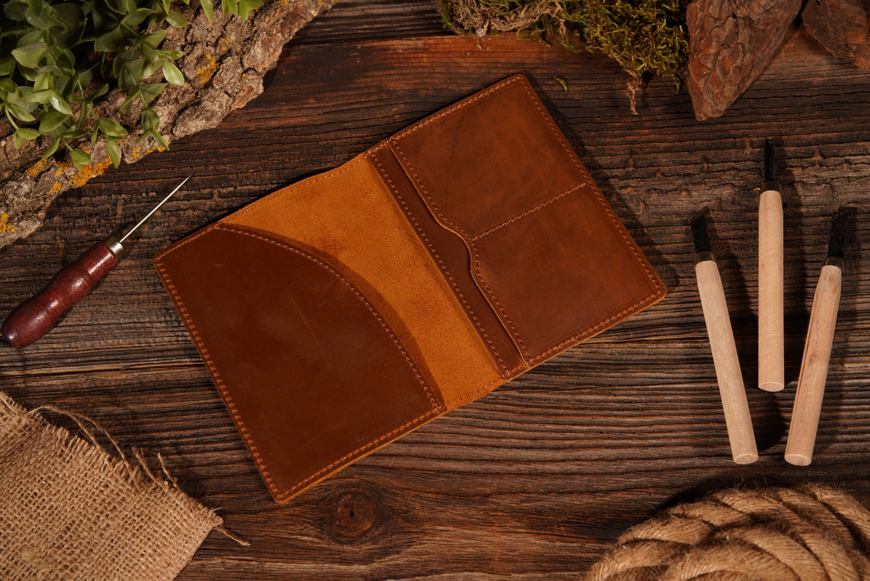 Personalized Passport Cover, Genuine Leather Passport Holder, Travel ...