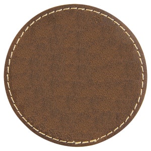 Blank Leather Hat Patches, Round Laserable Leatherette Patch With ...