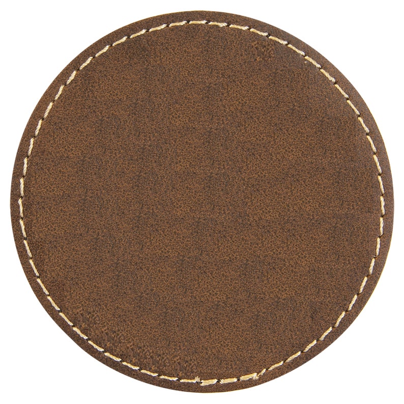 Blank Leather Hat Patches, Round Laserable Leatherette Patch With ...