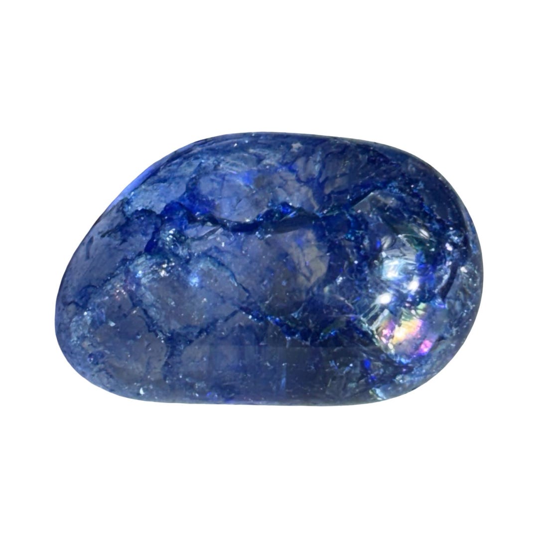 Blue Crackle Quartz - Tumbled Stone - B - Etsy