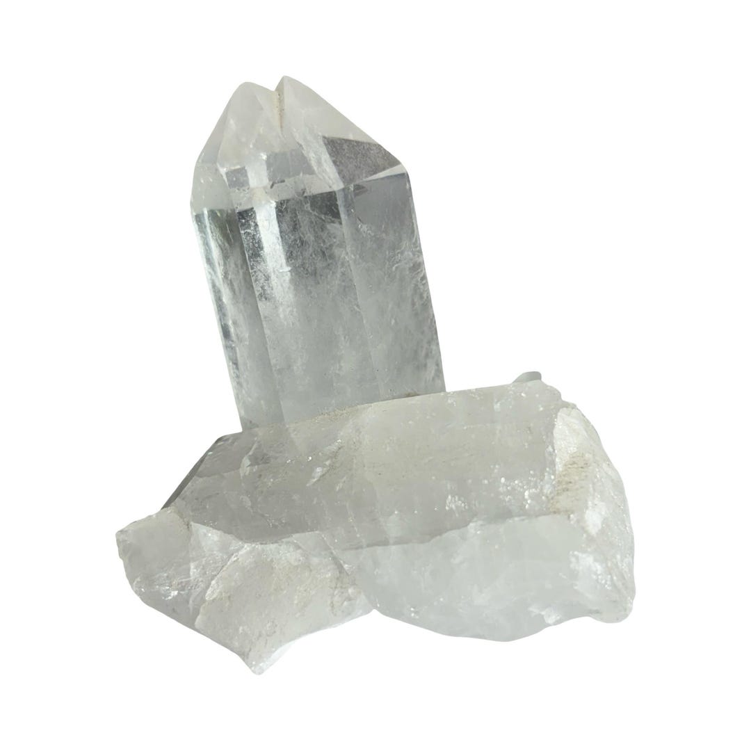 Clear Quartz Twin Point Cluster - Mind, Focus, Clarity - A - Etsy