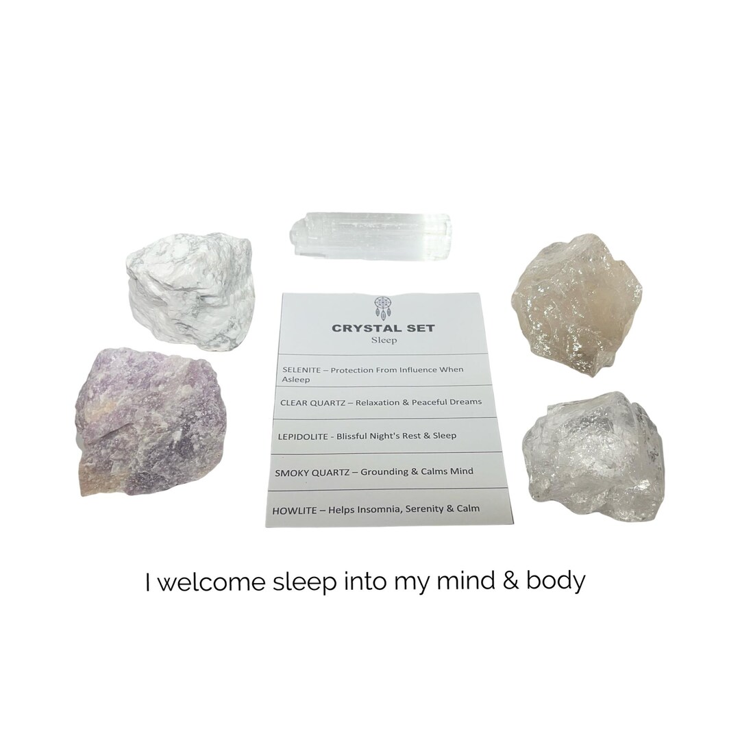 Crystal Set - Rough - SLEEP - Etsy