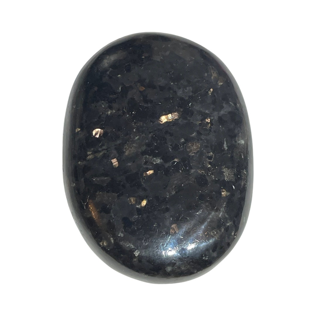 Nuummite Copperlite Palmstone B - Etsy