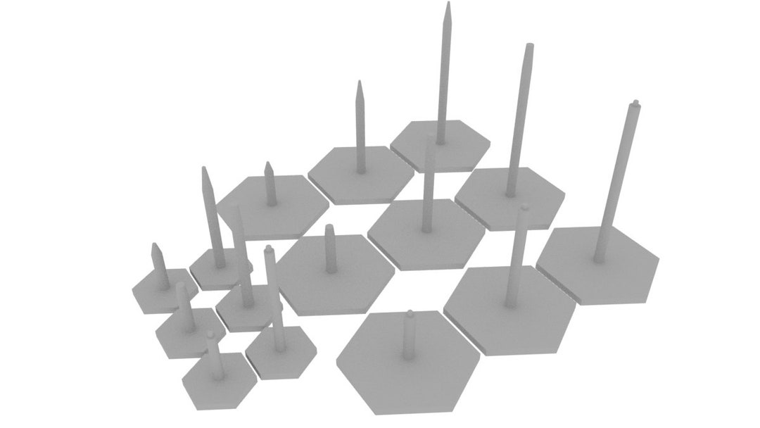 Hex Flight Bases/stands, *please Read the Description*, 3d Printed ...