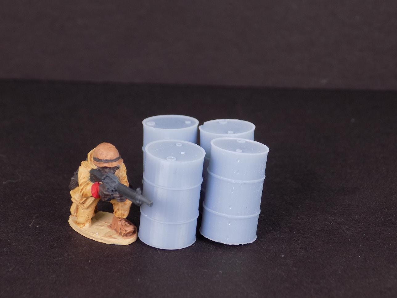 Resin Tanks and Barrels, 3d Printed Tabletop Terrain, 28mm/35mm, 1/50 ...