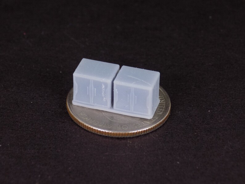 Set of 4, 6mm Modular Heavy Truck, Miniature Cargo Truck, Resin 3d ...