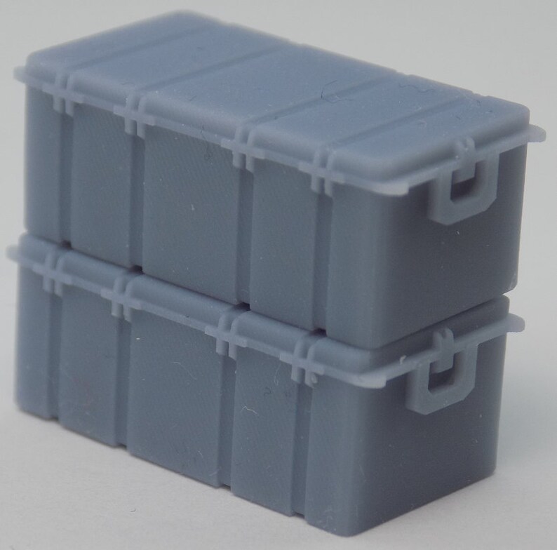 Set of 4, Miniature Military Rifle Crates, 3d Printed Tabletop Terrain ...