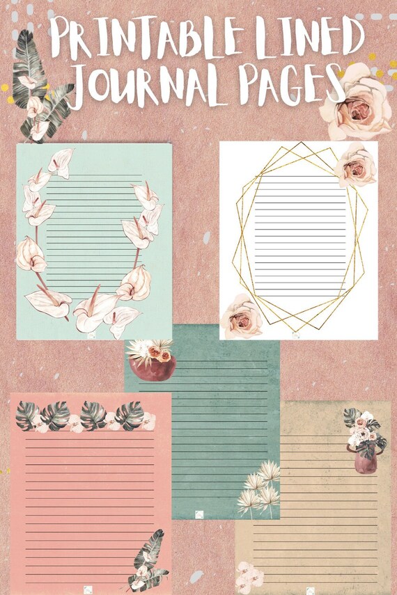 Printable Stationary Printable Journal Printable Notebook - Etsy