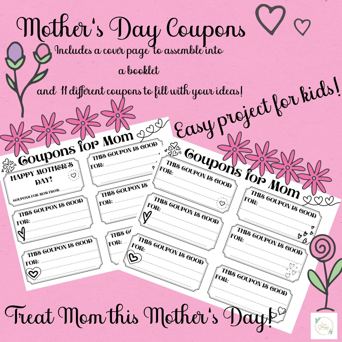 Mother's Day Coupons for Mom, Mom Coupons, Mother's Day Coupon Book ...