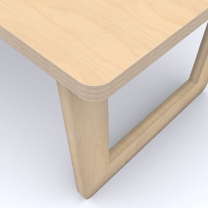 Minimalist Scandinavian Coffee Table - CNC Files for Plywood Furniture ...