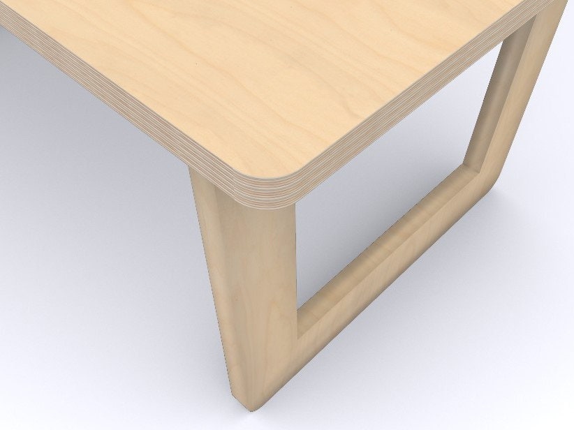 Minimalist Scandinavian Coffee Table - CNC Files for Plywood Furniture ...