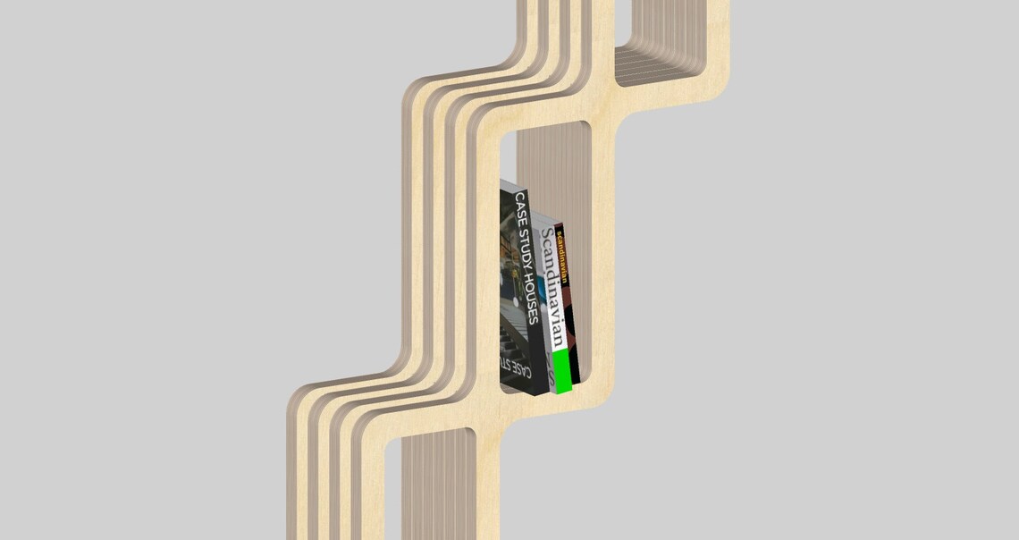 Scandinavian Woven Bookshelves - CNC Files for Plywood Furniture - Etsy